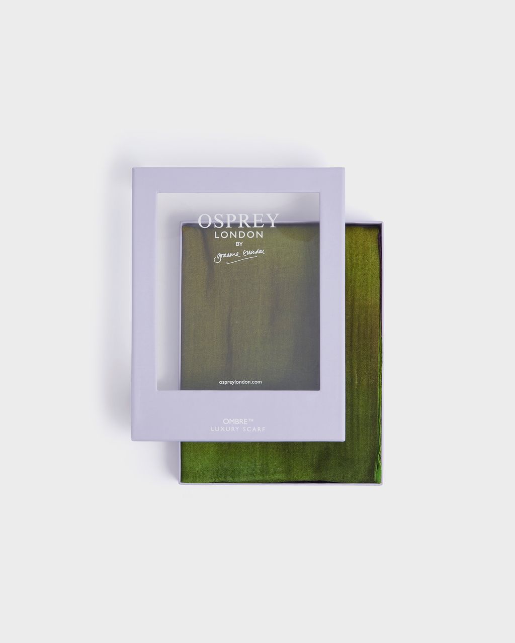 The Ombre Boxed Scarf in Pink | OSPREY LONDON | Osprey London
