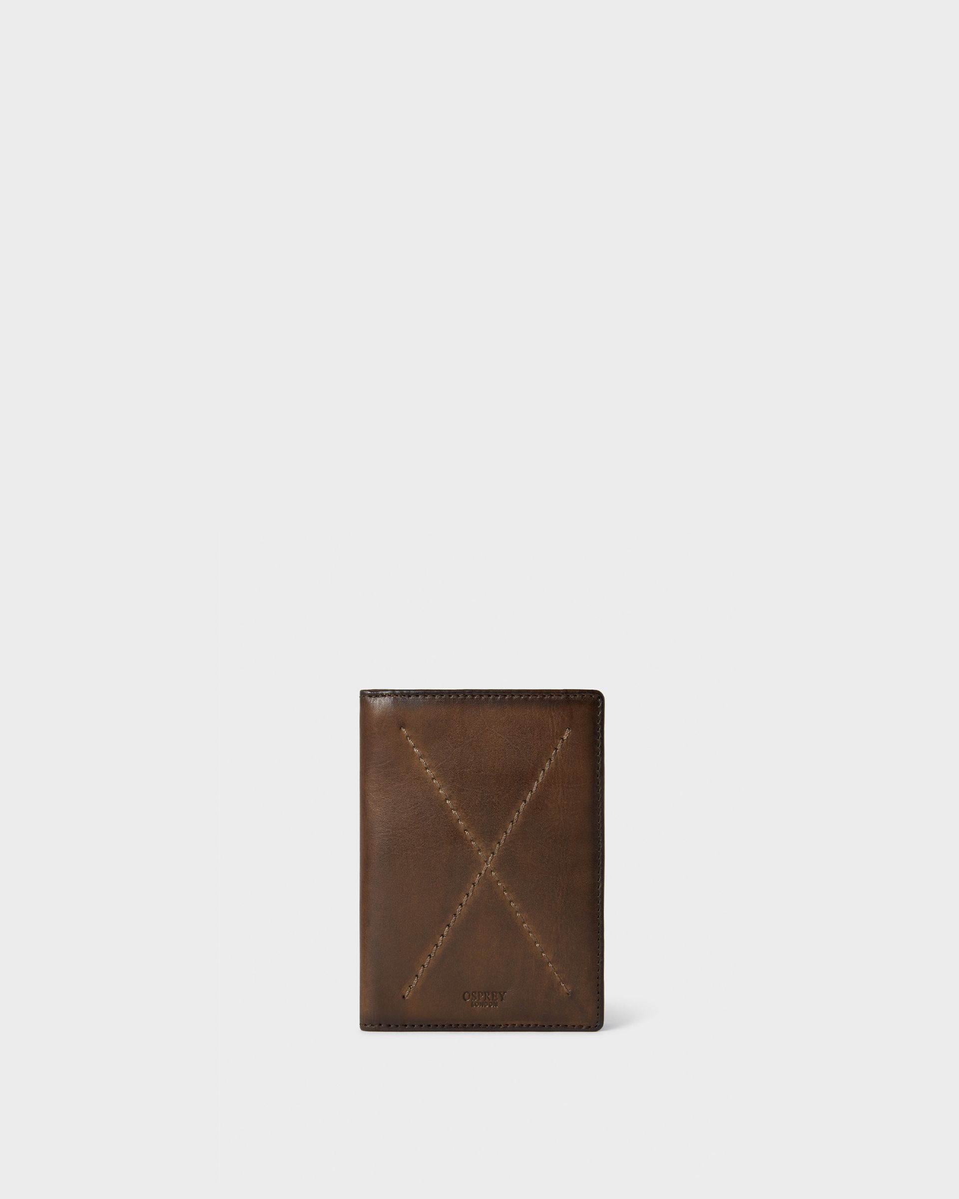 The X Stitch Leather RFID Passport Cover | OSPREY LONDON | Osprey London