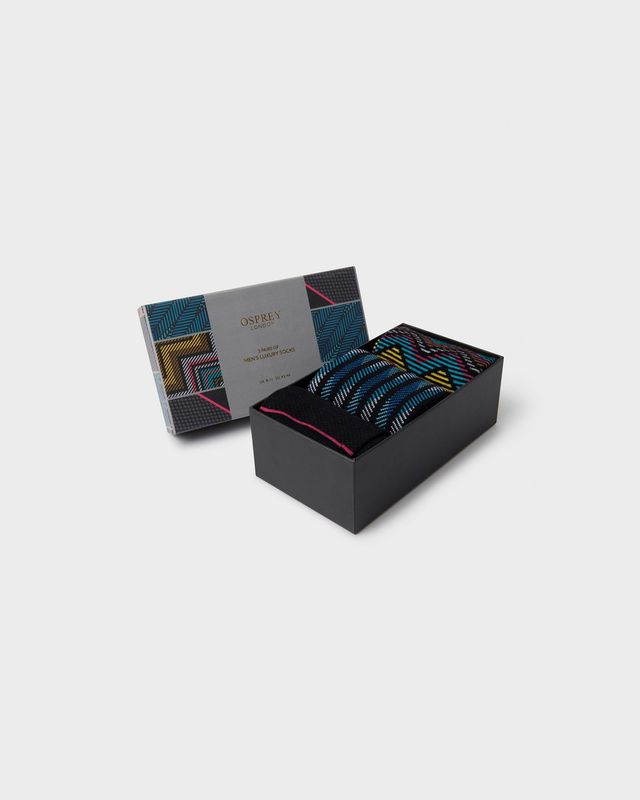 Men's Luxury Boxed Socks Set of 3 | OSPREY LONDON | Osprey London