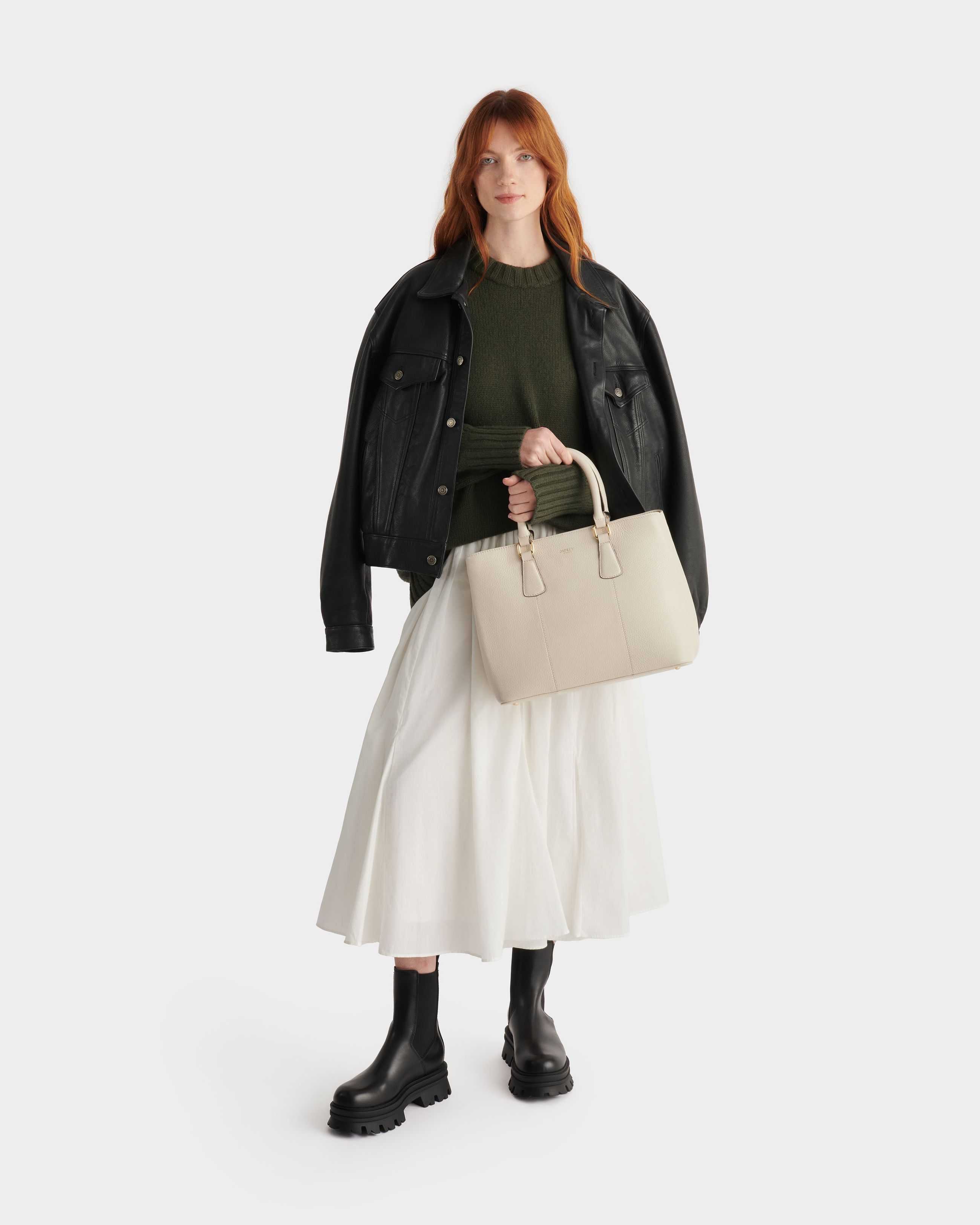 The Adaline Leather Work Bag | OSPREY LONDON | Osprey London