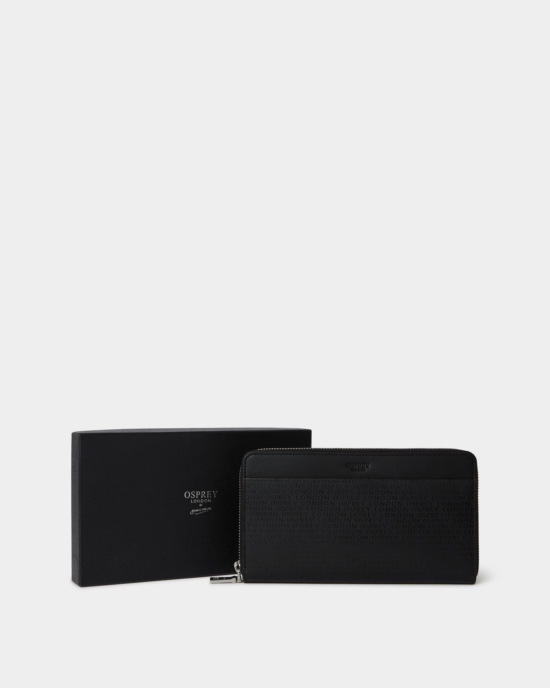 The Deboss Large Leather Travel Wallet | OSPREY LONDON | Osprey London
