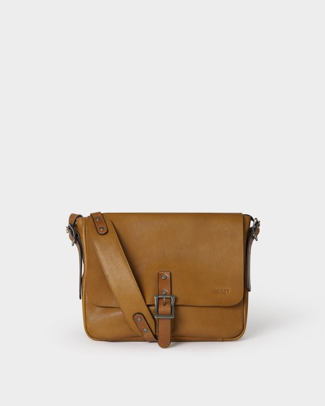 The Lorenzo Medium Leather Messenger | OSPREY LONDON | Osprey London