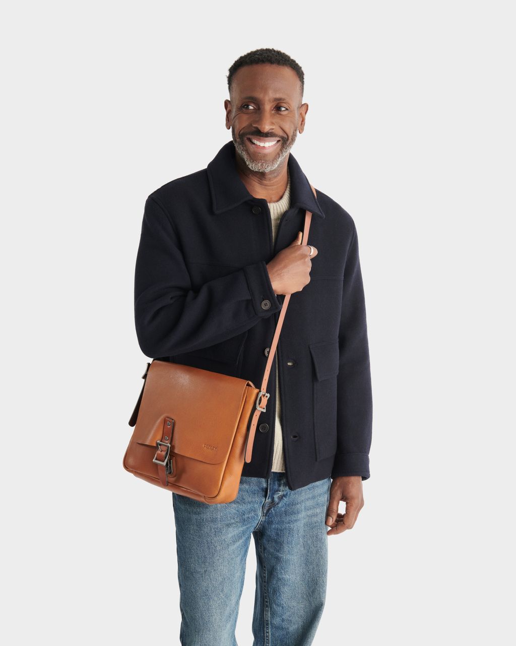 The Lorenzo Medium Leather Messenger | OSPREY LONDON | Osprey London
