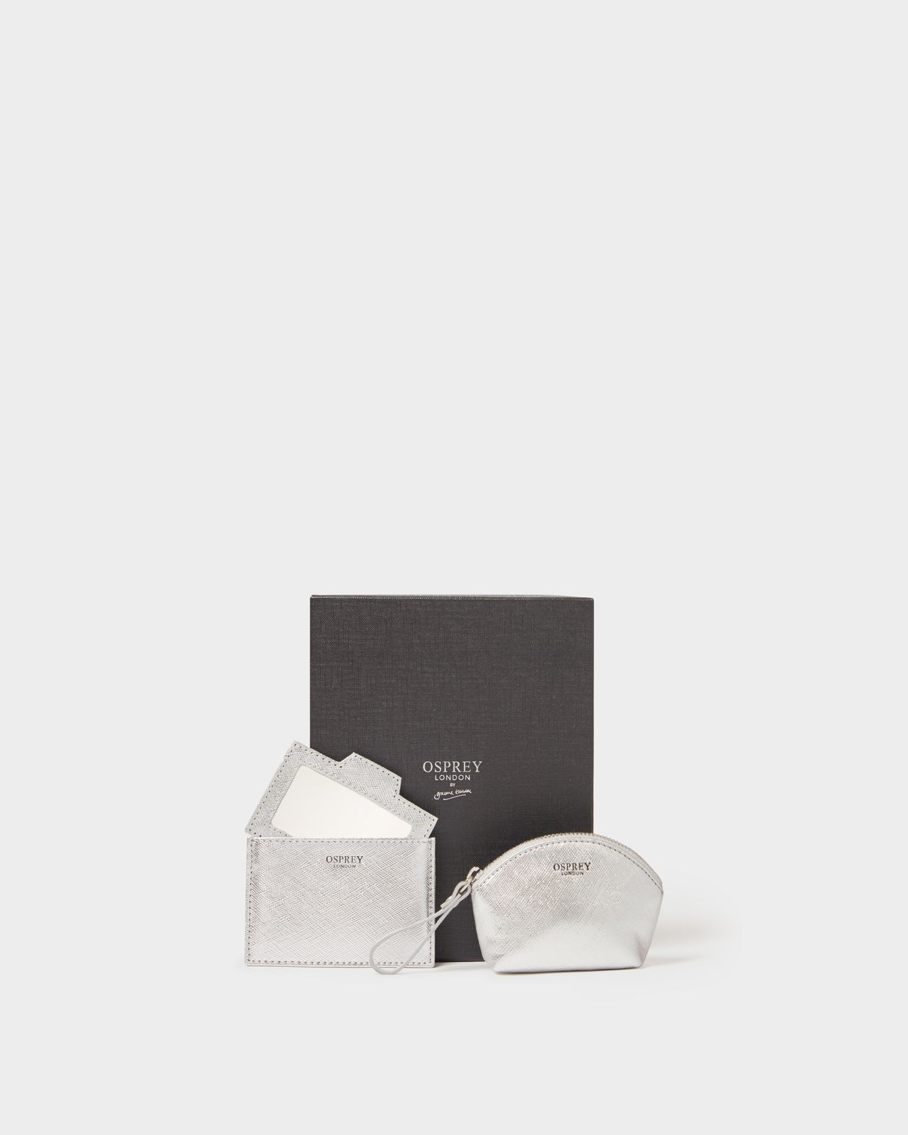 The Neptune Leather Mirror Card Holder and Small Pouch | OSPREY LONDON ...