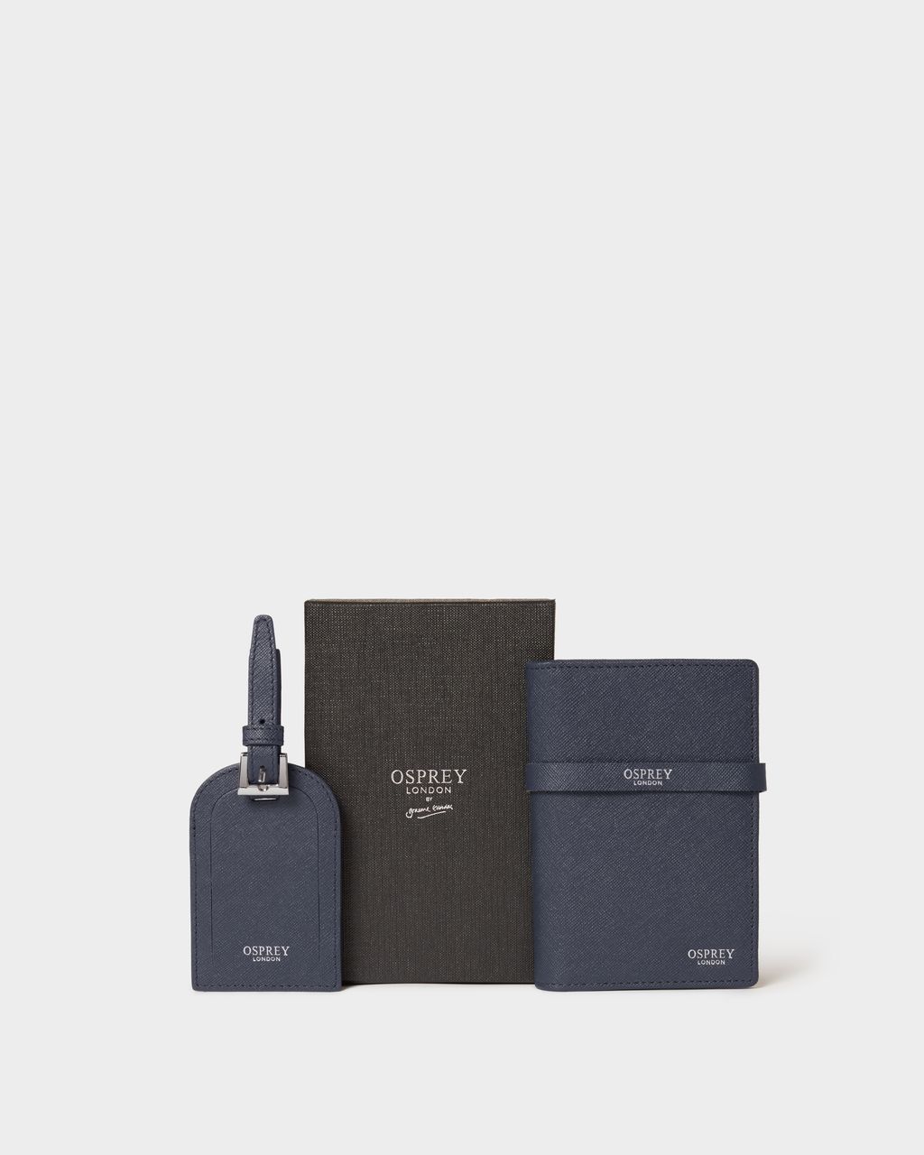 The Neptune Leather Passport and Luggage Tag Set | OSPREY LONDON ...