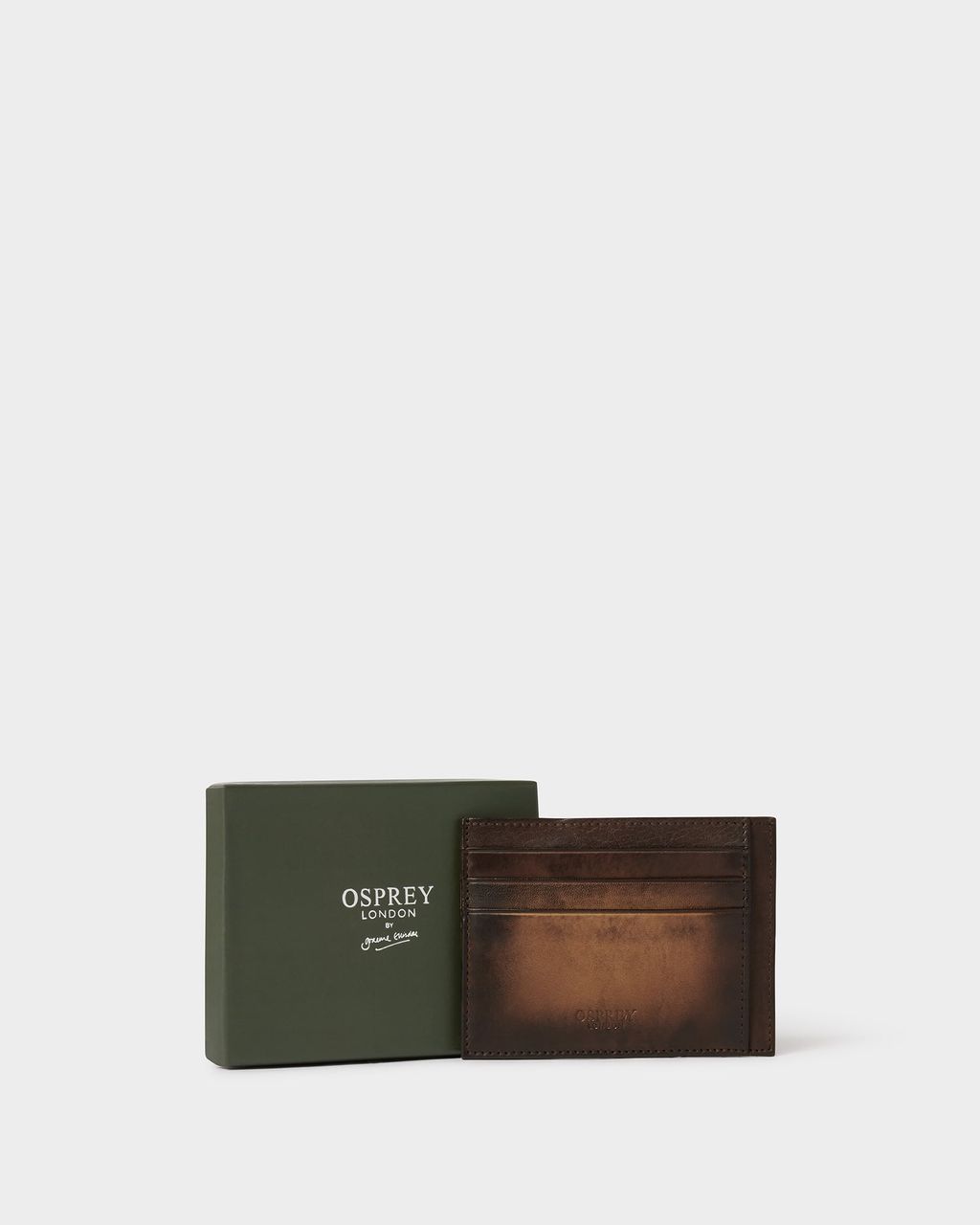 The Hand Burnished Leather Card Holder | OSPREY LONDON | Osprey London