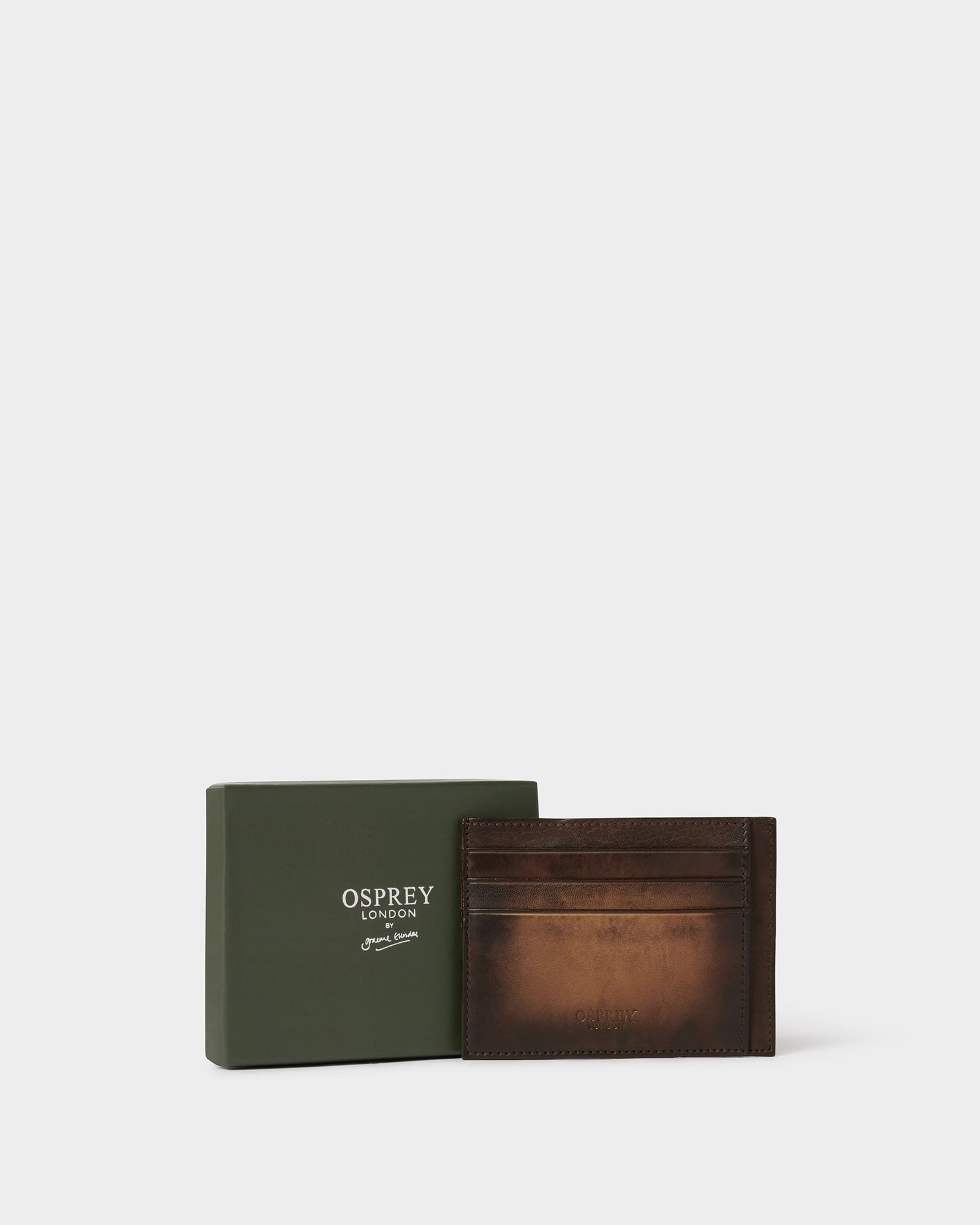 The Hand Burnished Leather Card Holder | OSPREY LONDON | Osprey London