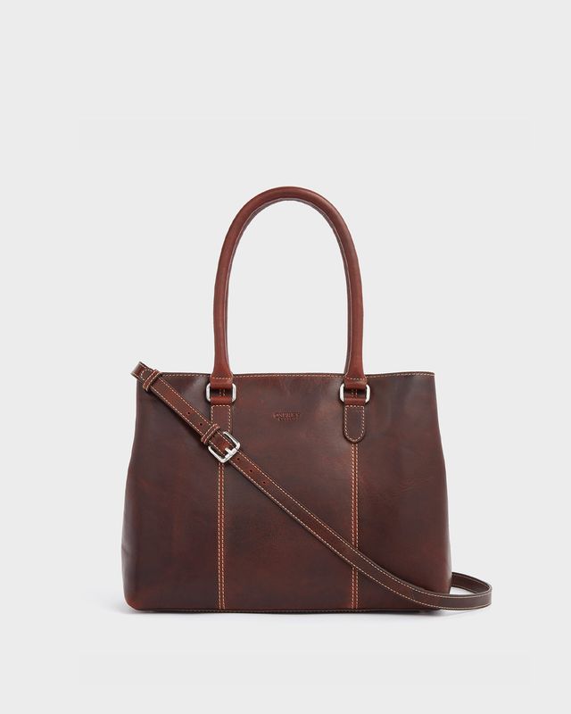 The Madden Leather Shoulder Workbag | OSPREY LONDON | Osprey London