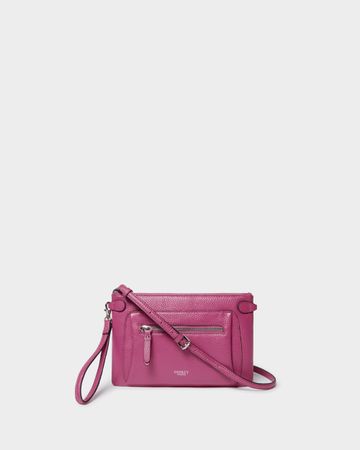 The Ruby Leather Crossbody Clutch | OSPREY LONDON | Osprey London