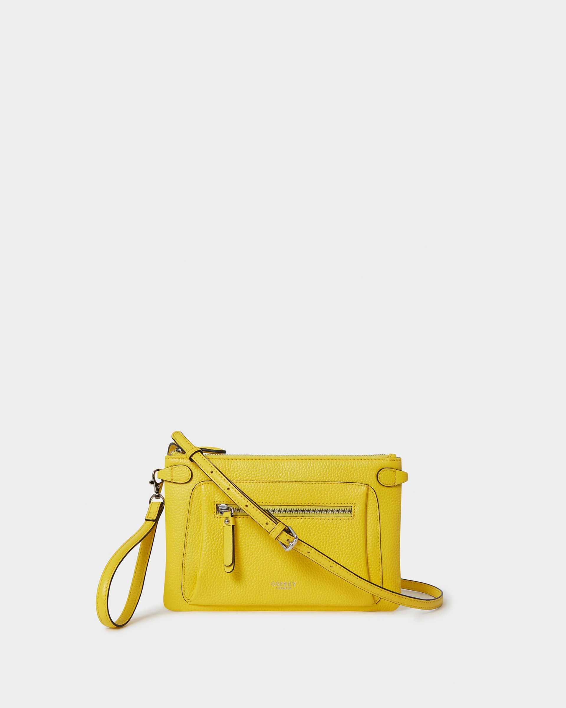 The Ruby Leather Crossbody Clutch | OSPREY LONDON | Osprey London