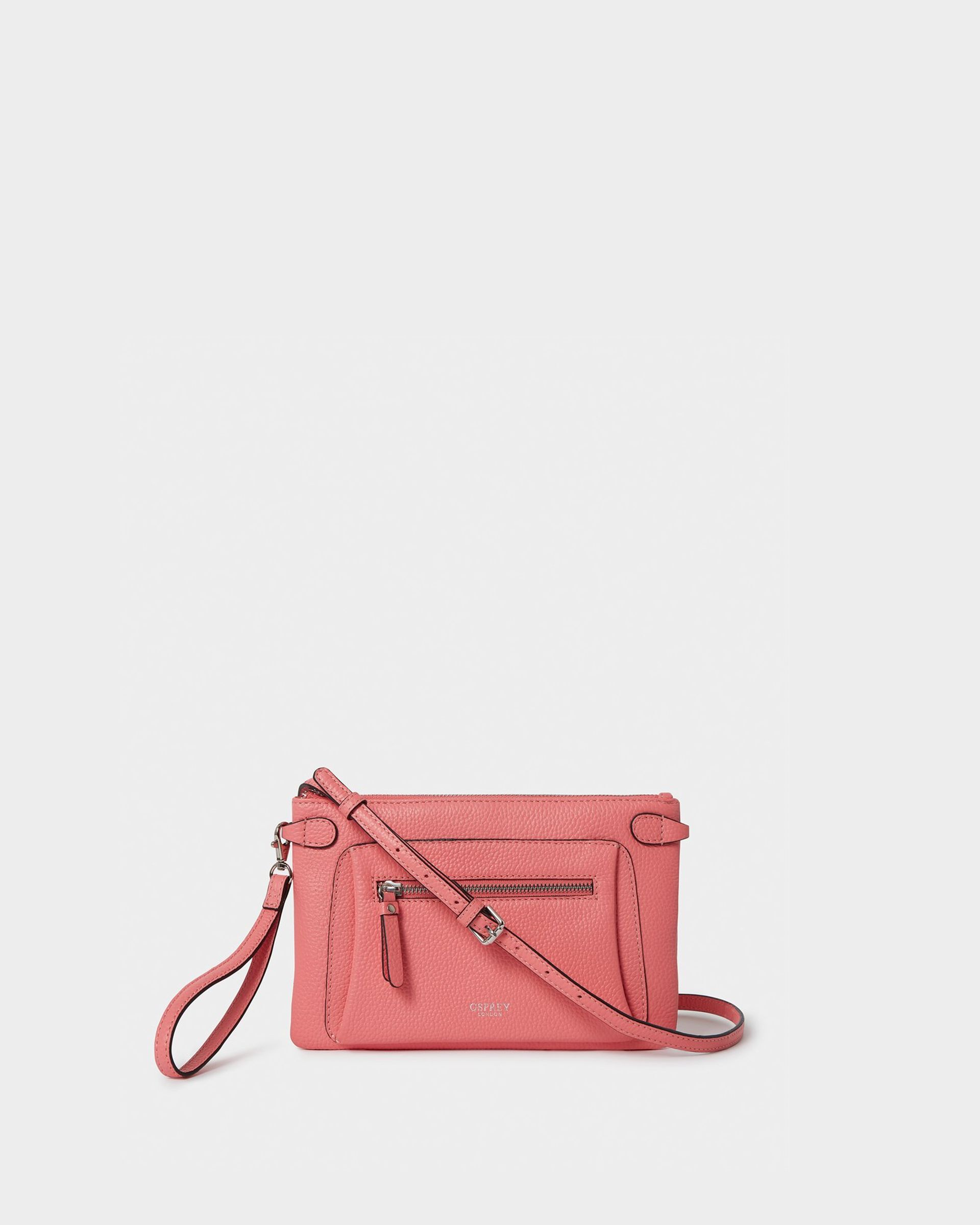 The Ruby Leather Crossbody Clutch | OSPREY LONDON | Osprey London