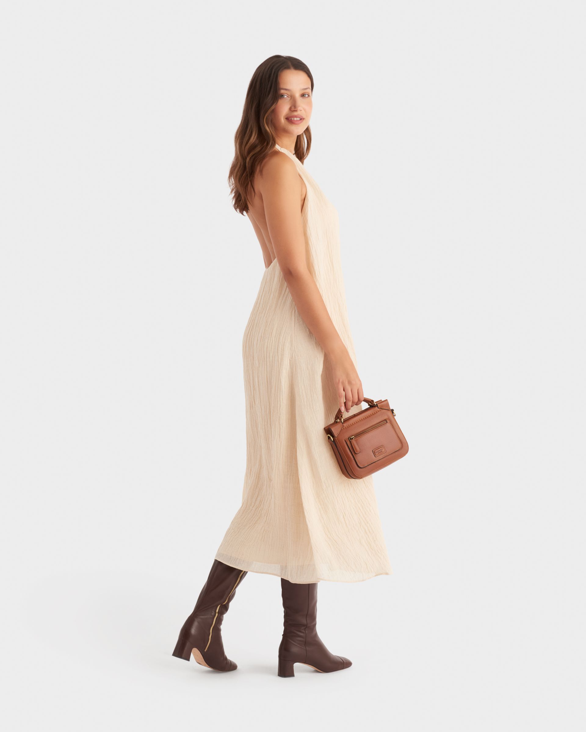 The Oxford Micro Leather Crossbody | OSPREY LONDON | Osprey London